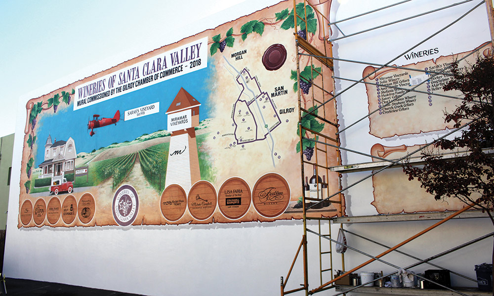 Mural celebrates wine | Gilroy Dispatch | Gilroy, California